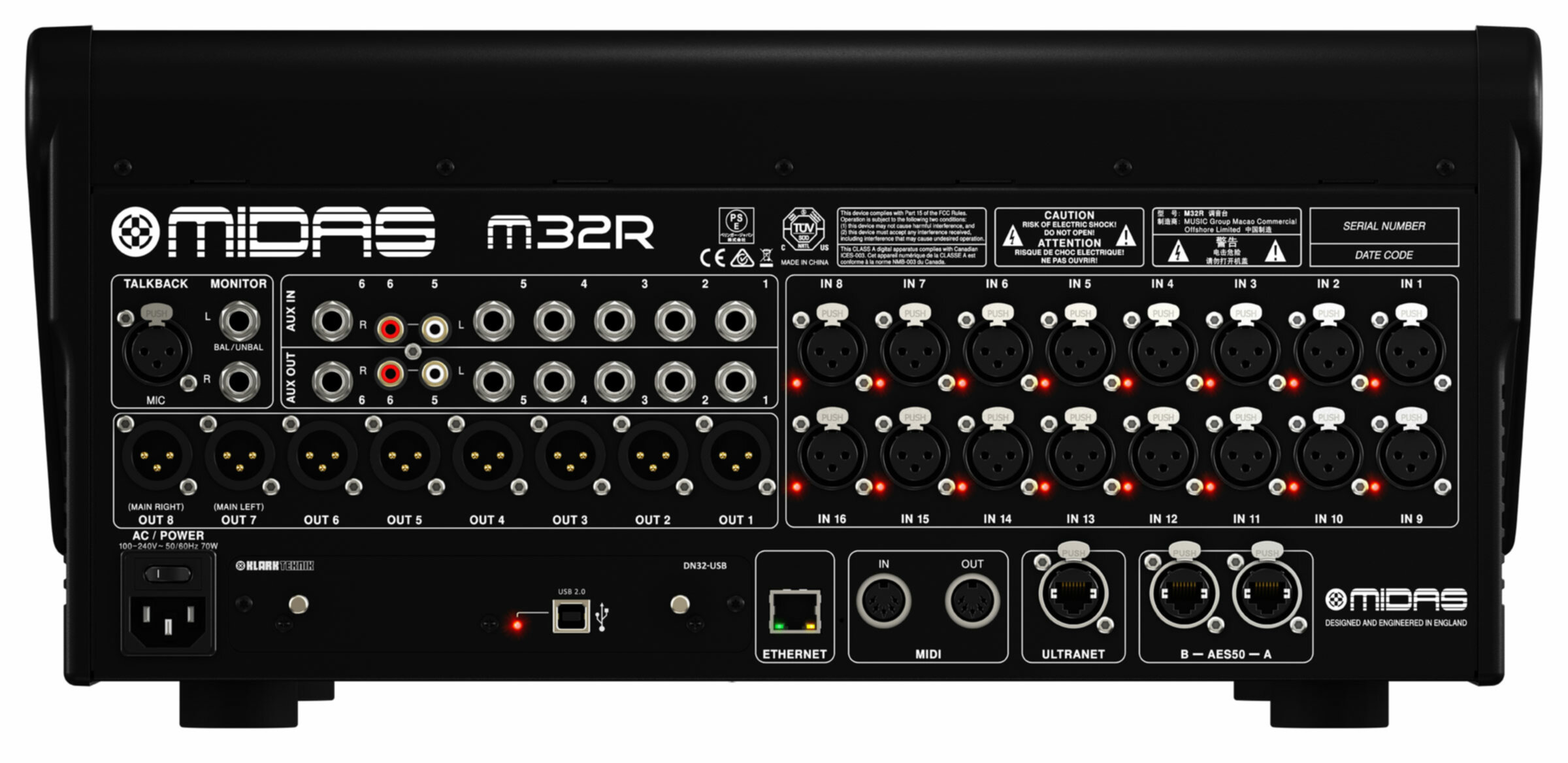 MIDAS M32R-LIVE - 4139,00€ - La musique au meilleur prix ! A Bordeaux ...